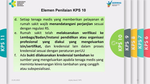 7. Standard Arkreditasi KPS Arjaty Daud.pdf