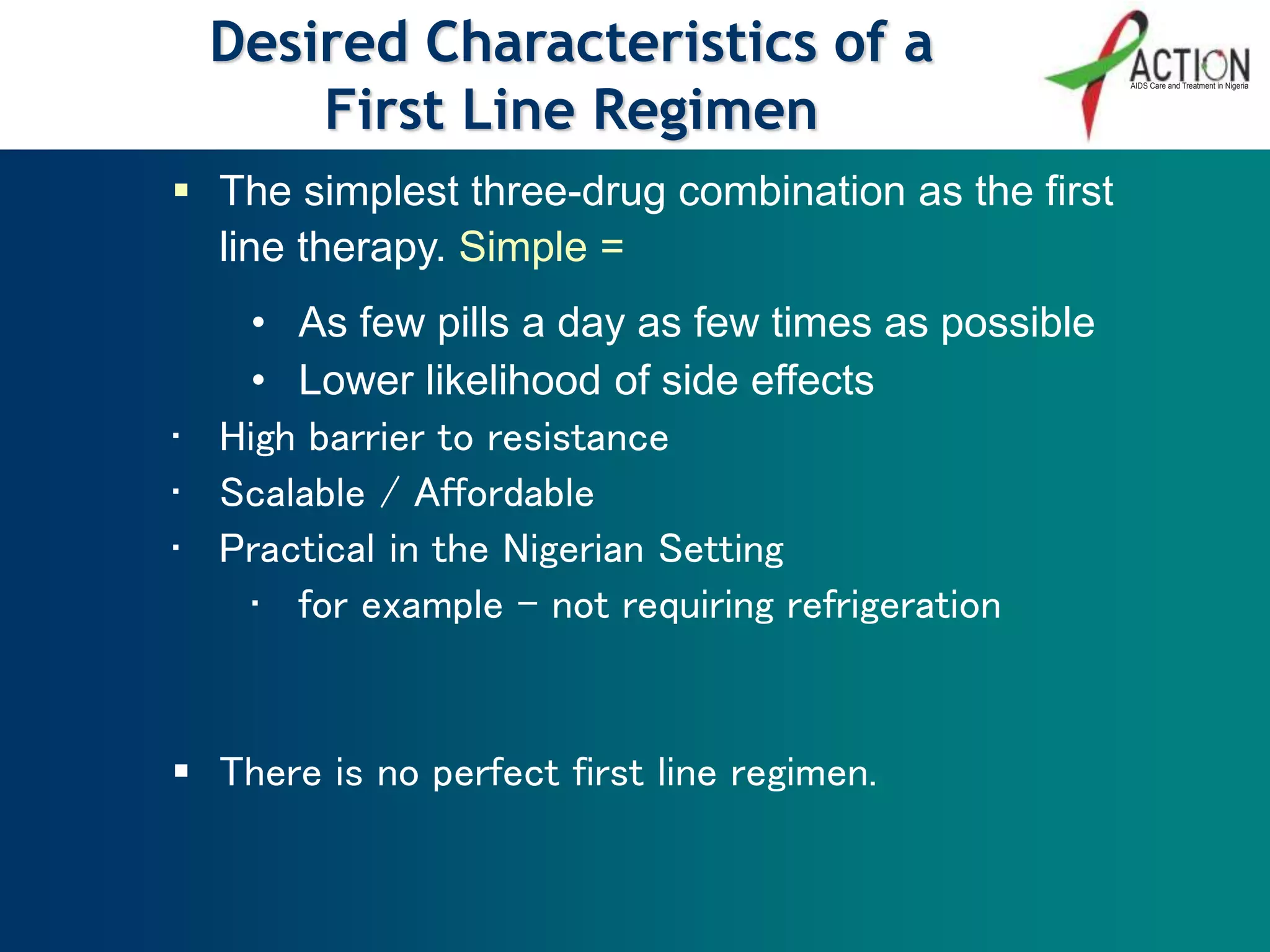 7. First line ARV therapy.ppt