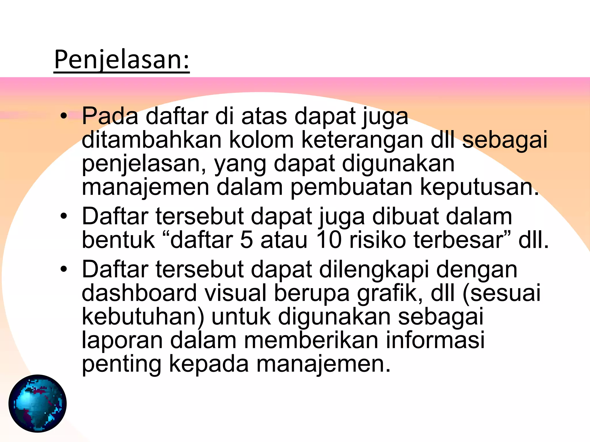 Contoh_Penyusunan dan Membangun Risk Register _Training "RISK ...