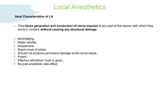 7.Local Anesthetics.pptx | Brain and Nervous System Disorders ...