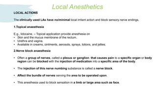 7.Local Anesthetics.pptx | Brain and Nervous System Disorders ...