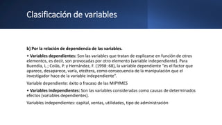 7.- Variables de investigación. Definición conceptual y operacional de ...