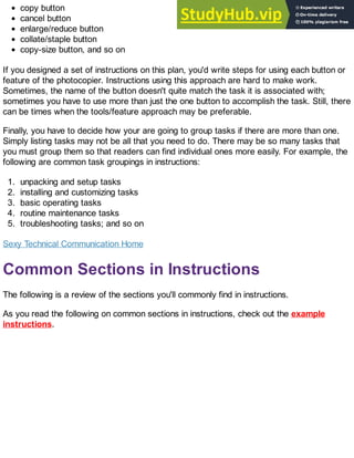 7. Writing Instructions | PDF