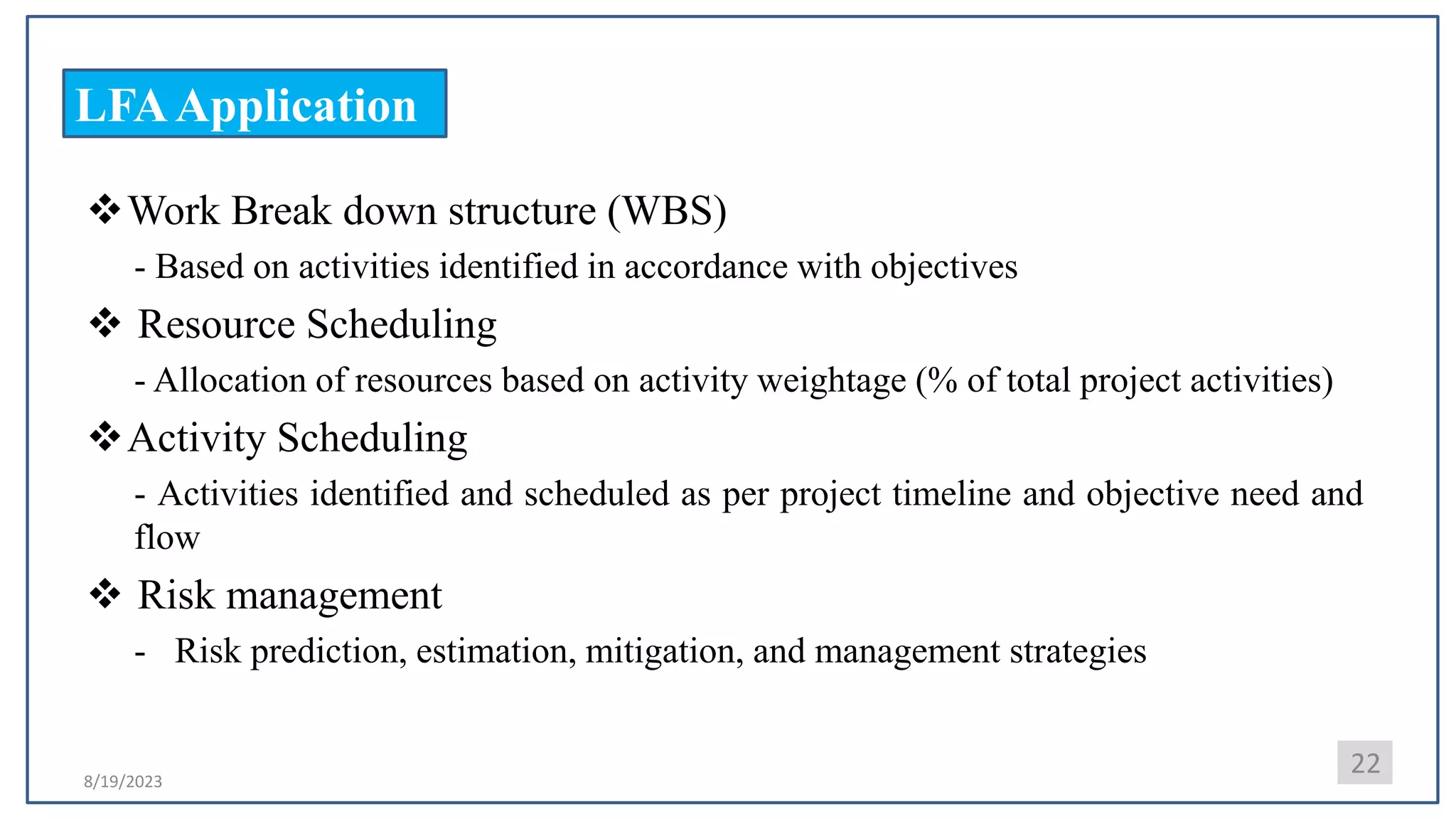 Logical Framework Approach In Project Planningpptx Computer Software And Applications Computing