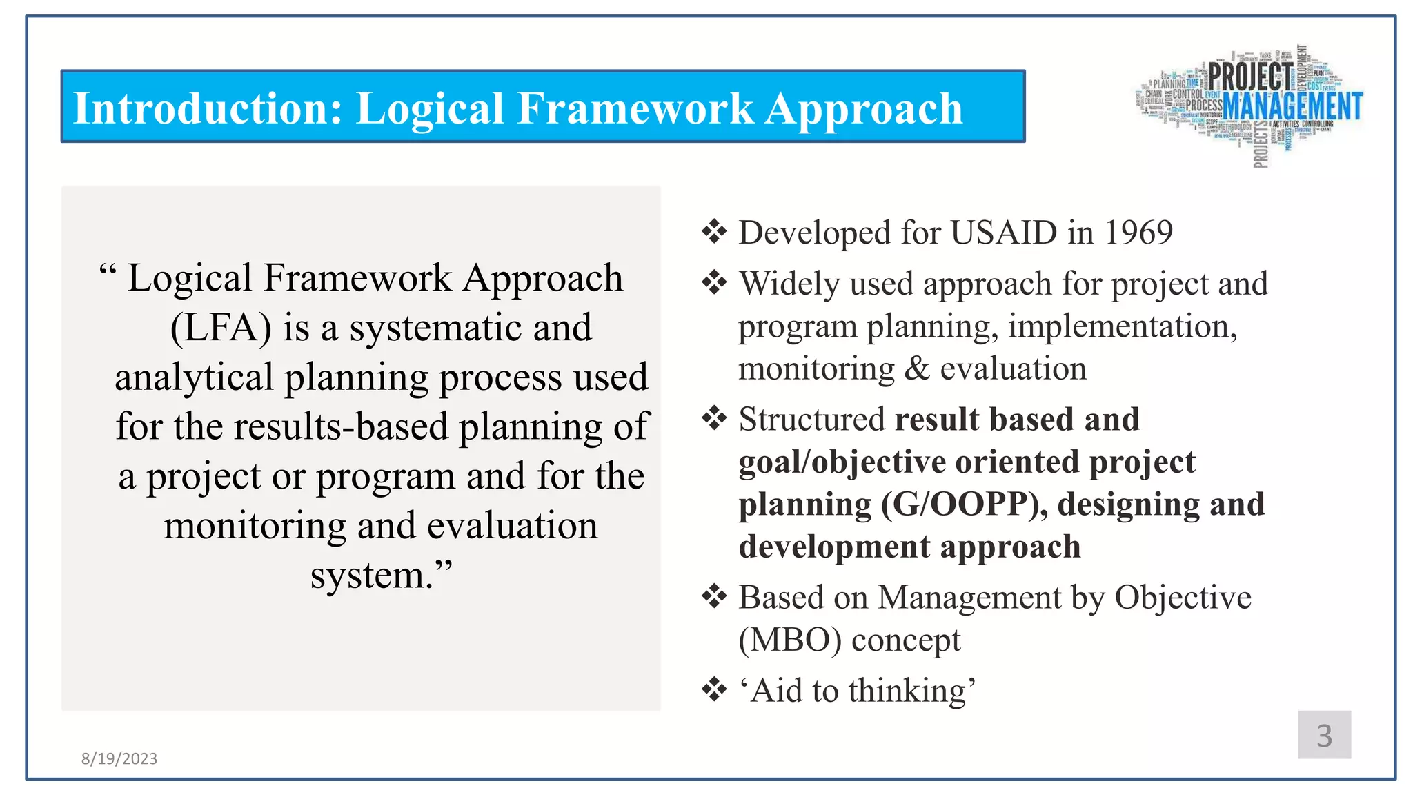 Logical Framework Approach In Project Planningpptx Computer Software And Applications Computing