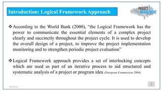 Logical Framework Approach in Project planning.pptx | Computer Software ...