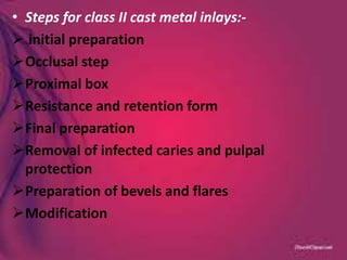 7.CLASS II INLAY CAVITY PREPARATION.pptx