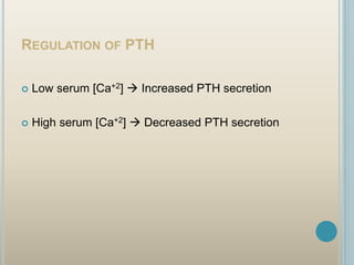 Calcium metabolism disorders | PPT