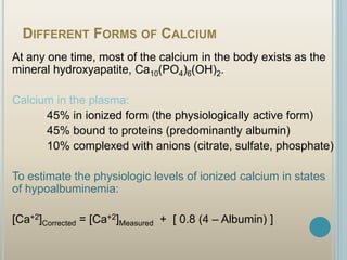 Calcium metabolism disorders | PPT