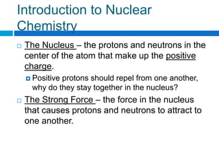 Nuclear chemistry | PPTX