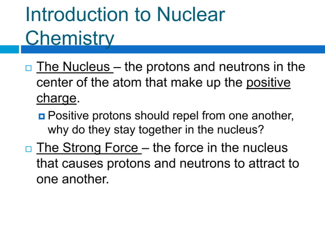 Nuclear chemistry | PPTX
