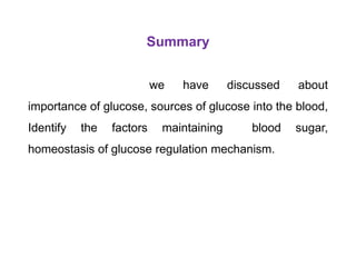 Regulation of blood Glucose Part-I.pptx