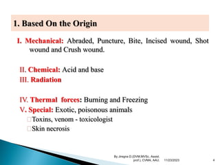 Wounds types,complication,as well as its management | PPT