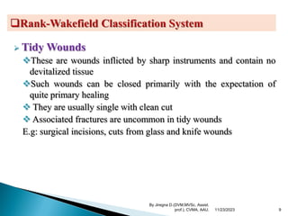 Wounds types,complication,as well as its management | PPT