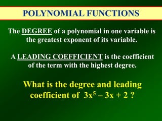 polynomial1234567 grade 10 subject 2nd se | PPT