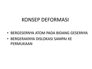 PENGUATAN MATERIAL serta konsep deformasi | PPTX