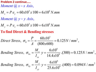 Solid Mechanics Direct & Bending Strssess at Corners.pptx
