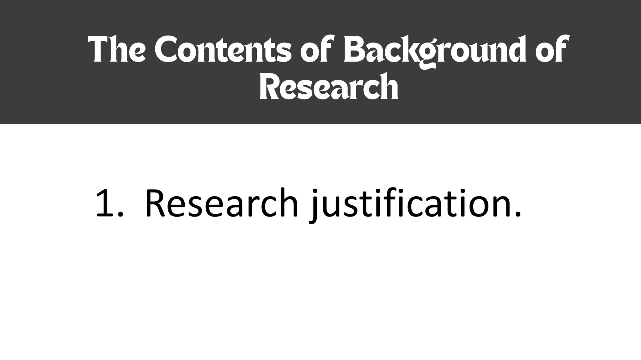 The-Background-of-Research for quantitative research | PPT
