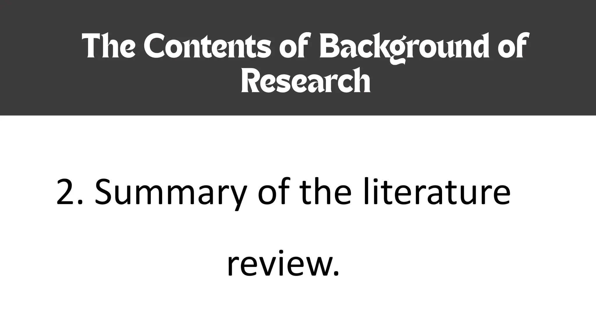 The-Background-of-Research for quantitative research | PPT