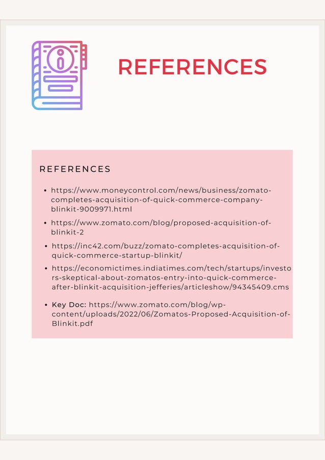 Zomato's Acquisition of Blinkit | Analysis and Recommendations | PDF ...