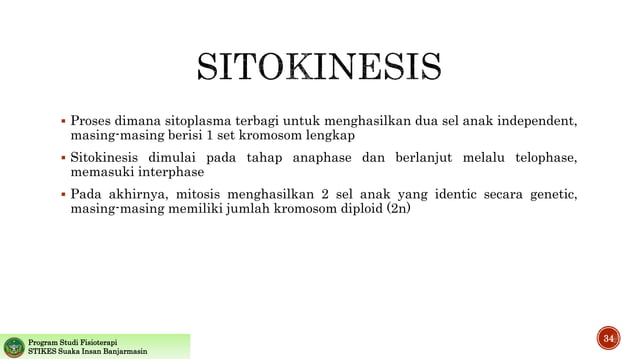 MATERI BIOLOGI MOLEKULER - PEMBELAHAN SEL.pptx