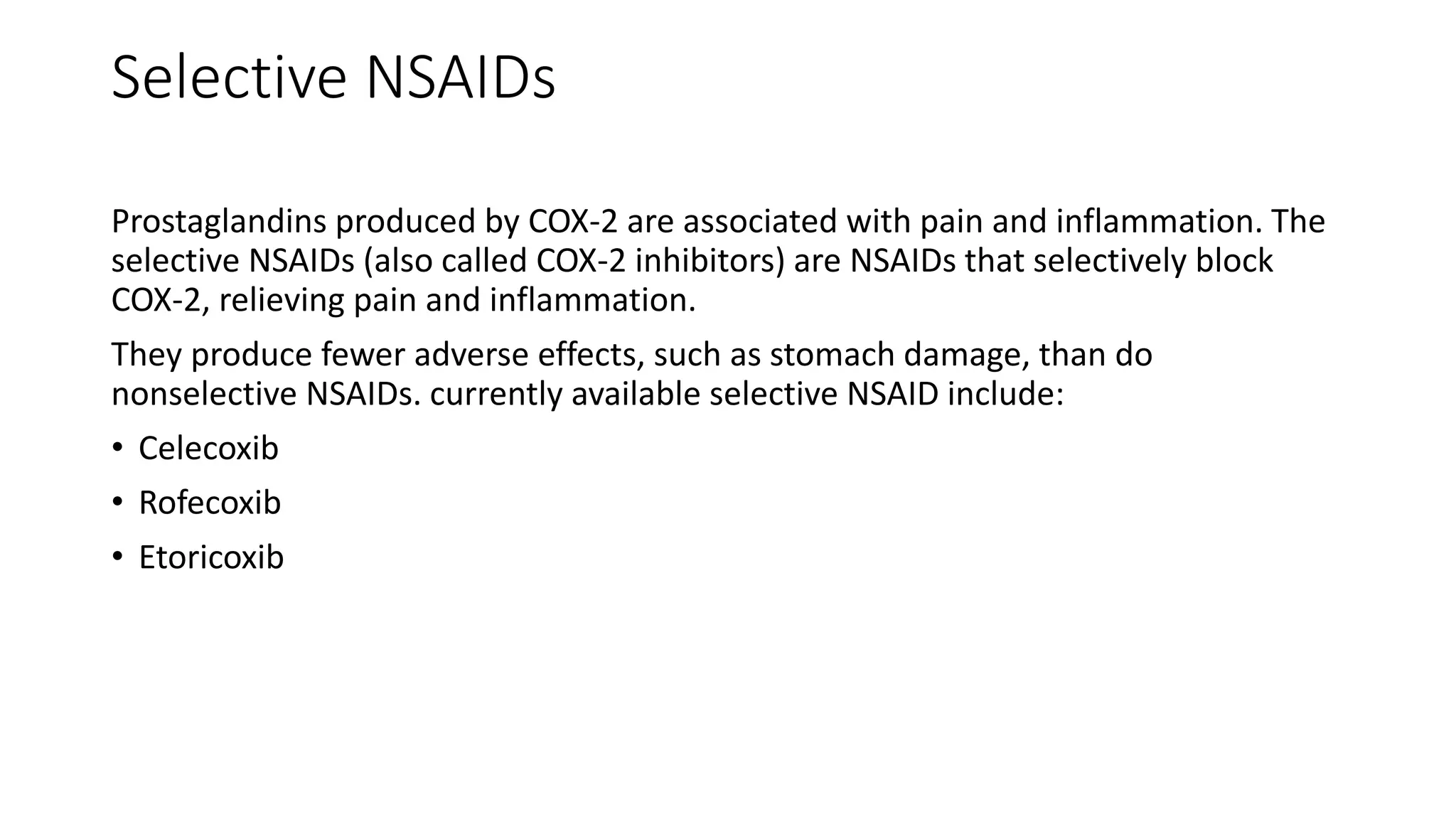 7. PAIN MANAGEMENT DRUGS, nsaids,side effects | PPTX