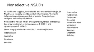 7. PAIN MANAGEMENT DRUGS, nsaids,side effects | PPTX