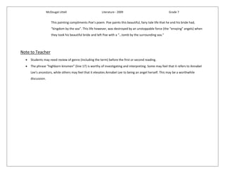 7. Annabel Lee. lesson - Anthology.docx anabell lee | PPT