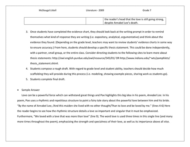 7. Annabel Lee. lesson - Anthology.docx anabell lee | PPT