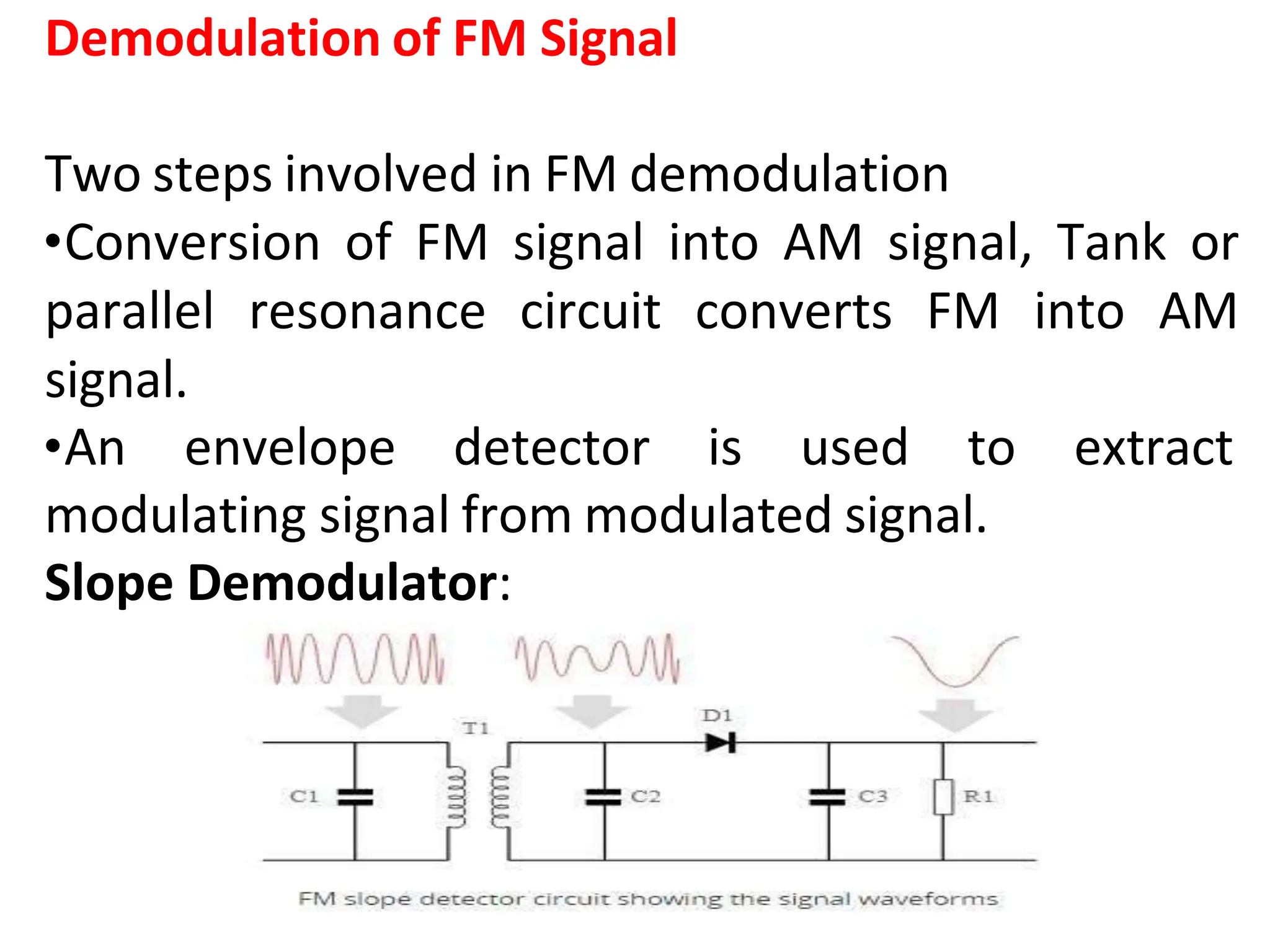 FM demodulation and superheterodyne receiver | PPTX