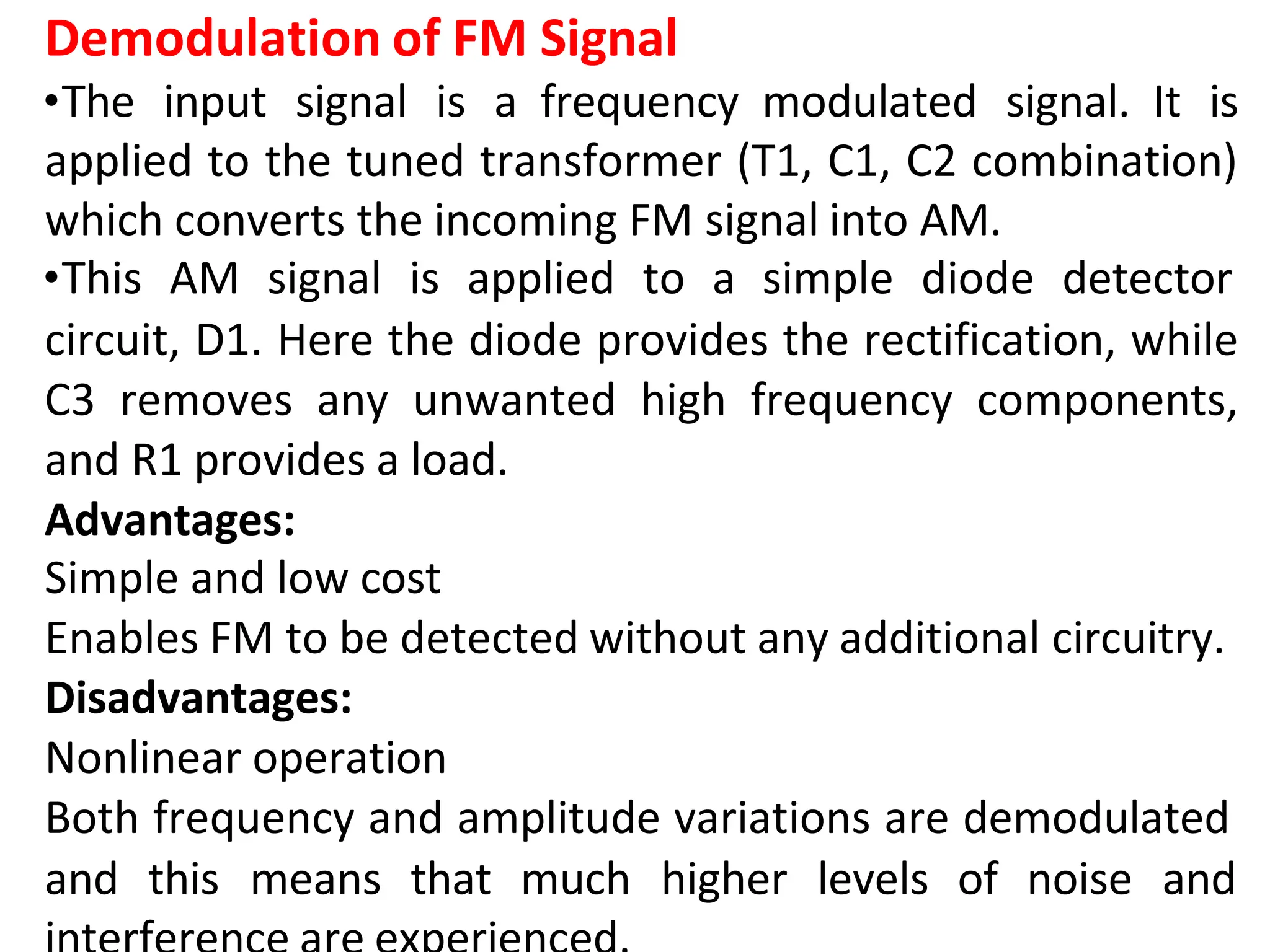FM demodulation and superheterodyne receiver | PPTX