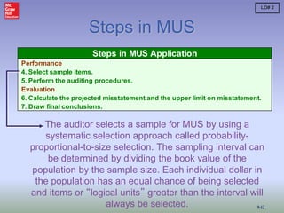 7. Plan, perform, and evaluate samples for substantive procedures ...