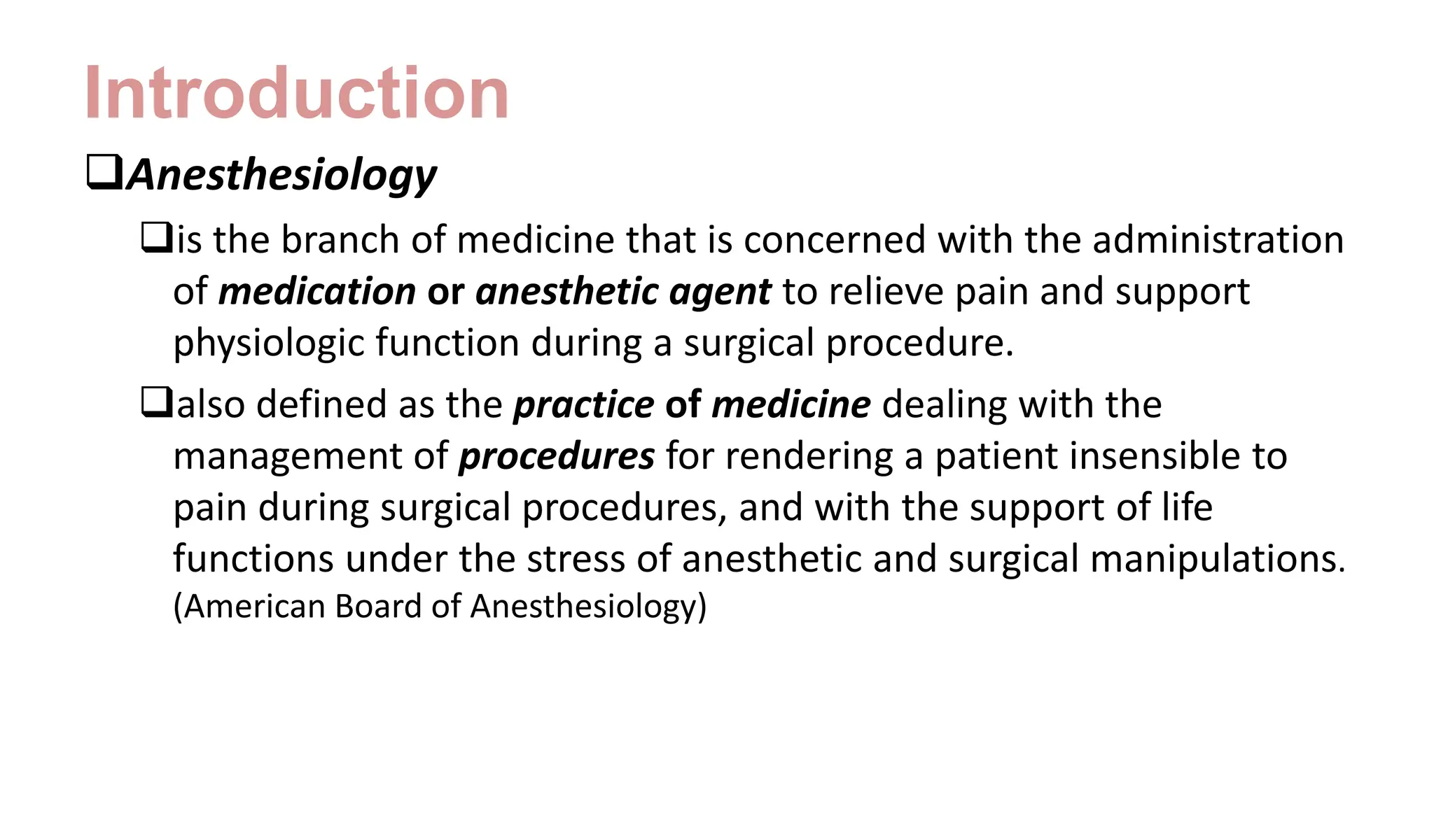 Principles Of Anesthesia For Nursing Students Pptx
