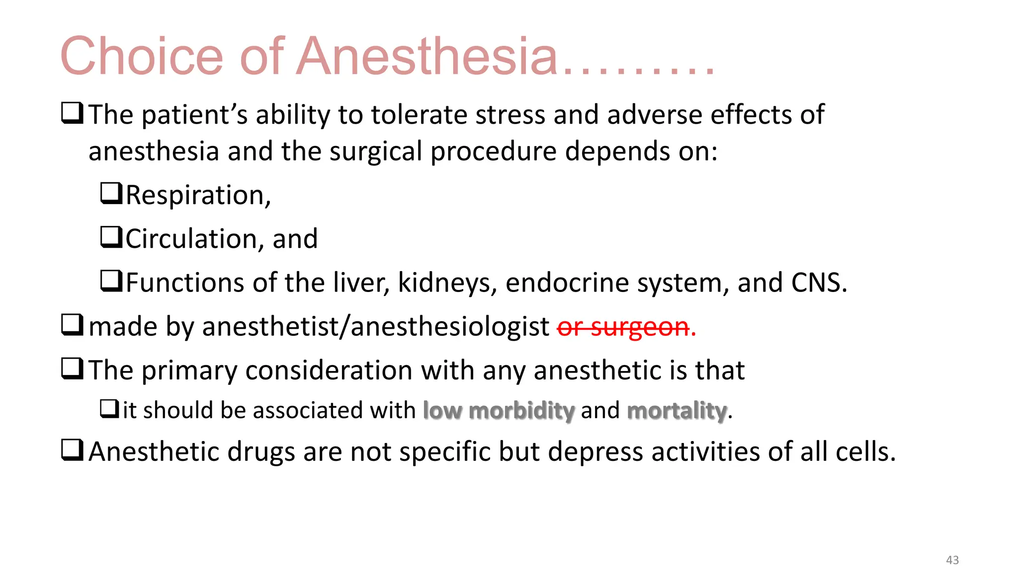 Principles of Anesthesia for Nursing Students | PPTX