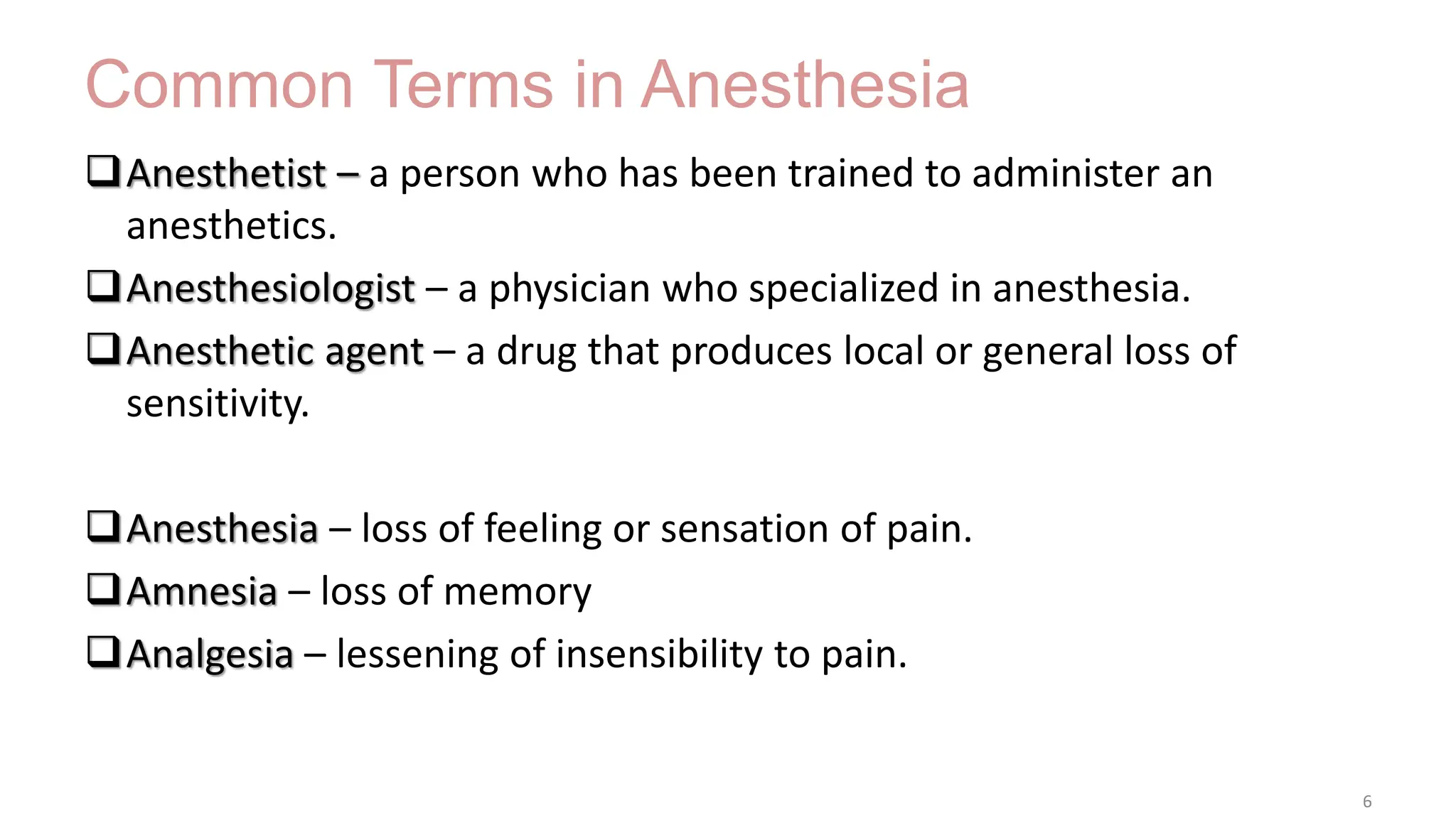 Principles of Anesthesia for Nursing Students | PPTX