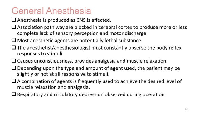 Principles of Anesthesia for Nursing Students | PPTX