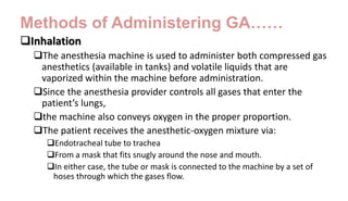 Principles of Anesthesia for Nursing Students | PPTX