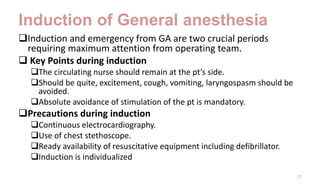 Principles of Anesthesia for Nursing Students | PPTX