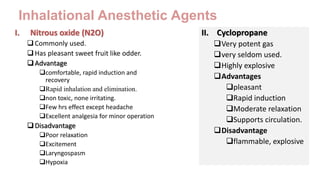 Principles of Anesthesia for Nursing Students | PPTX