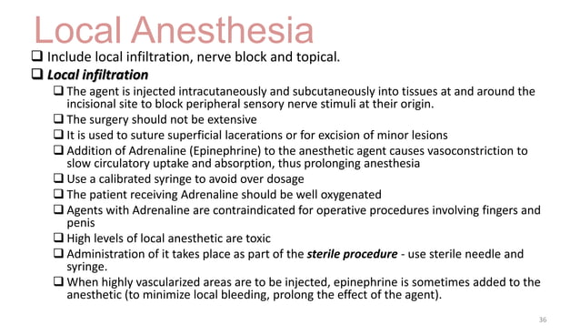 Principles of Anesthesia for Nursing Students | PPTX