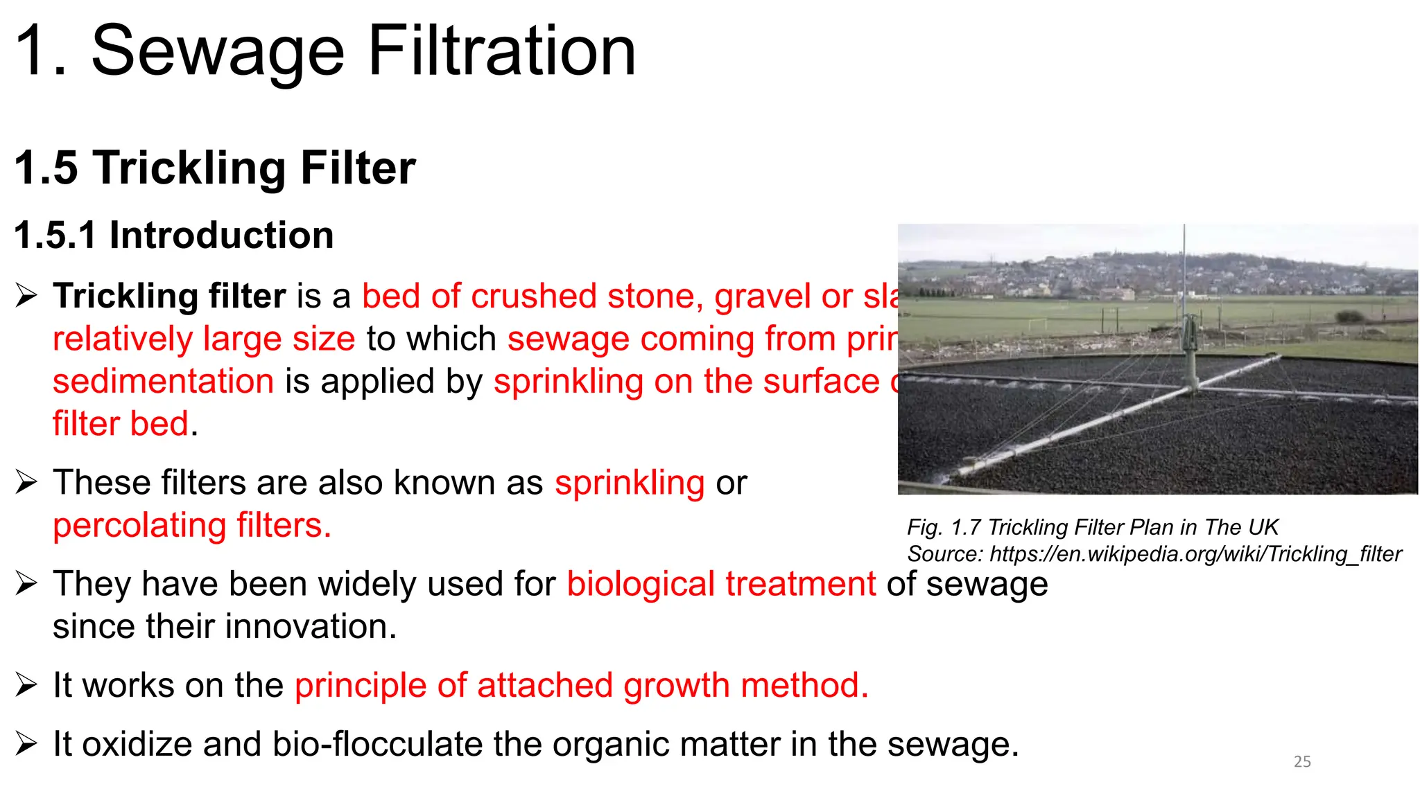 Wastewater Treatment Process (from Sewage Filtration onwards) | PPTX