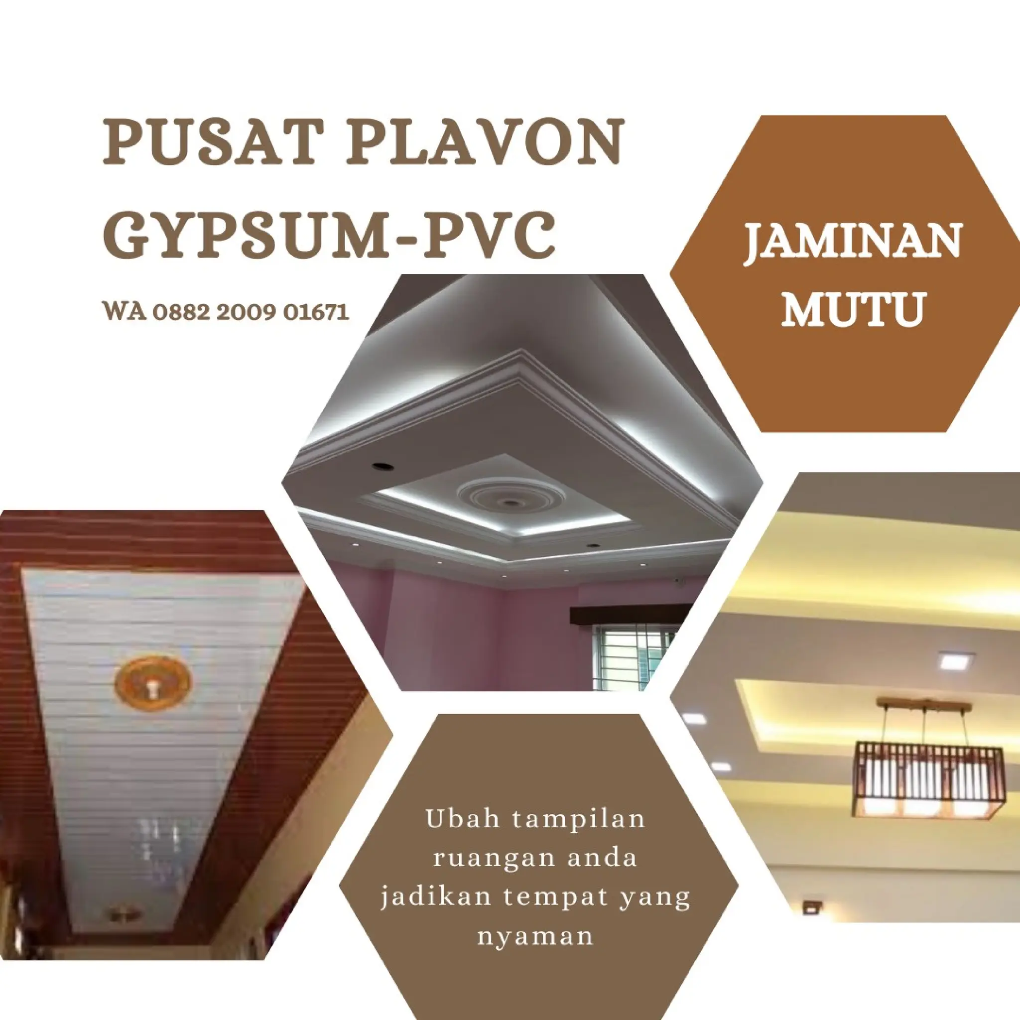 WA 0882-2009-01671 (BERGARANSI), Pusat Harga Pasang Plafon Kalsiboard Per Meter Pemalang | PDF