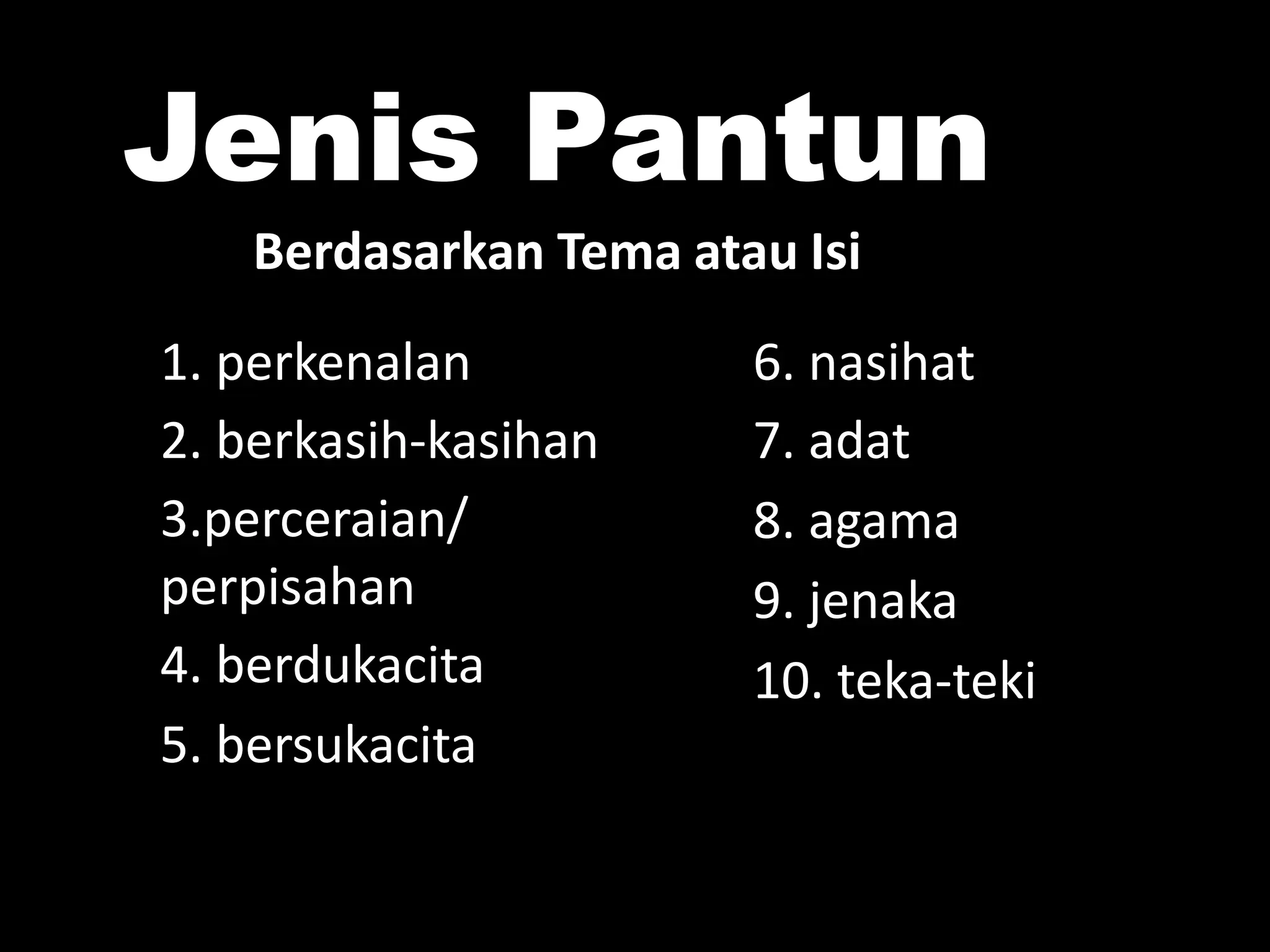 Materi Bahasa Indonesia tentang Puisi Rakyat | PPTX