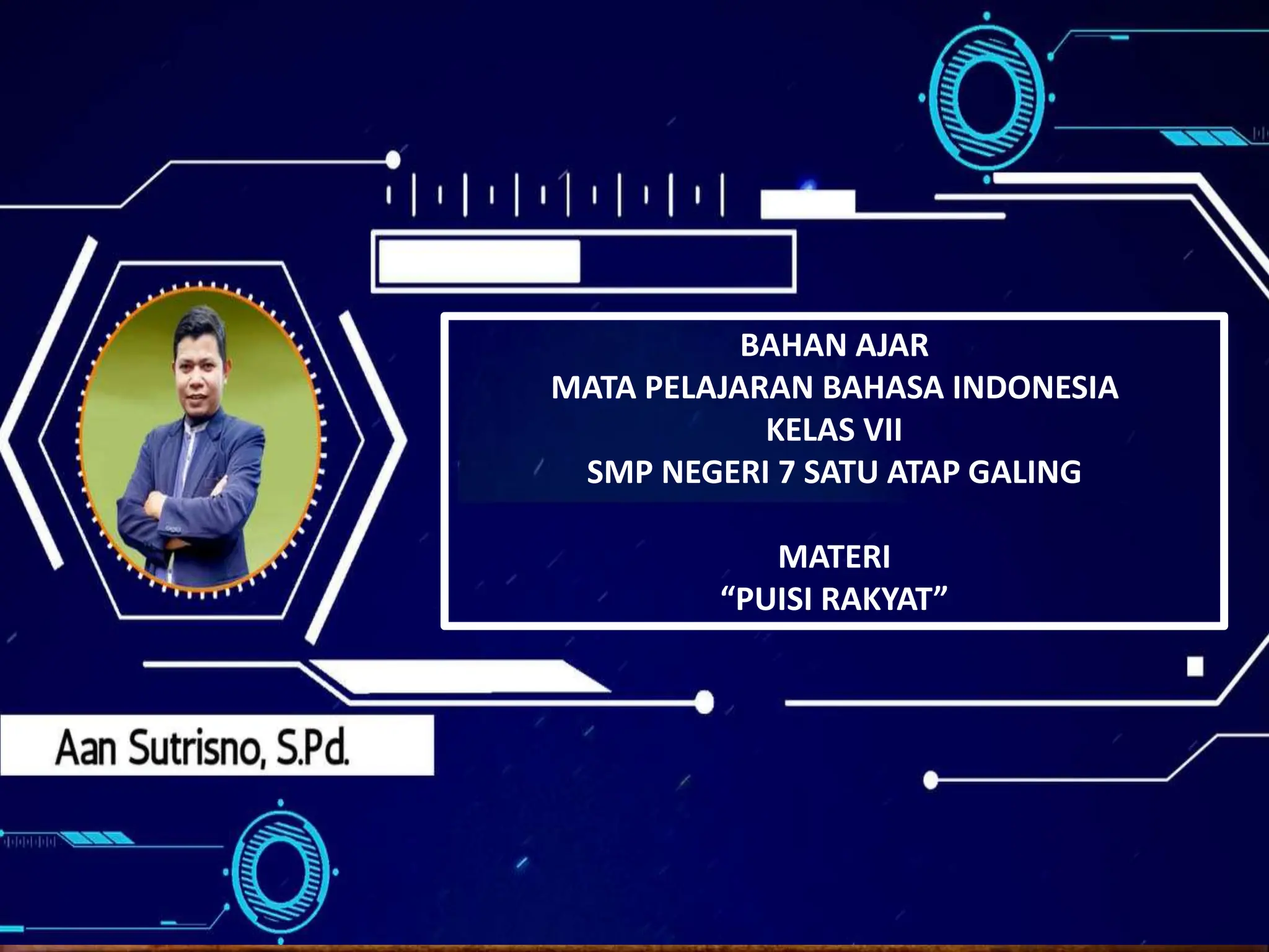 Materi Bahasa Indonesia tentang Puisi Rakyat | PPT