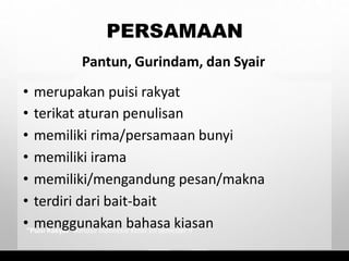 Materi Bahasa Indonesia tentang Puisi Rakyat | PPTX