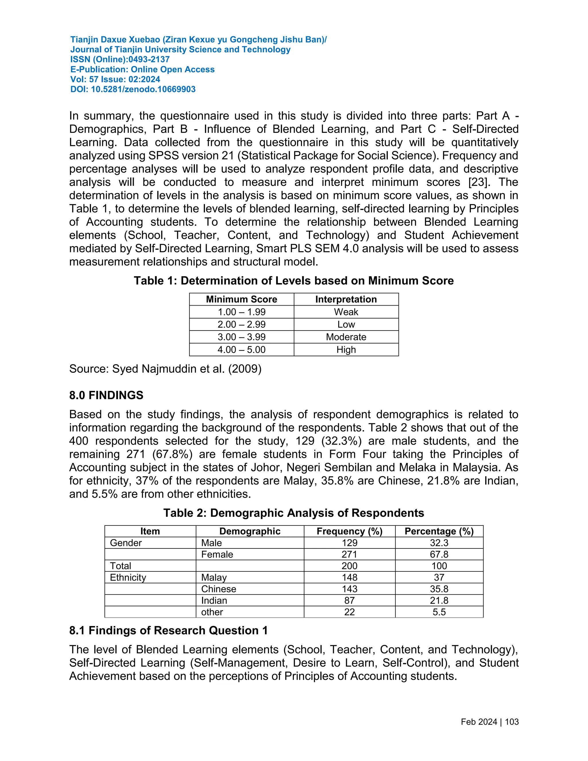 IMPLEMENTATION OF COMPUTER TECHNOLOGY IN BLENDED LEARNING MODELS: EFFECTS ON SELF-DIRECTED ...