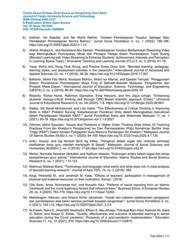 IMPLEMENTATION OF COMPUTER TECHNOLOGY IN BLENDED LEARNING MODELS: EFFECTS ON SELF-DIRECTED ...