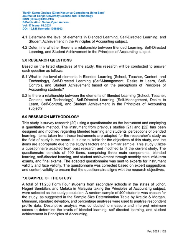 IMPLEMENTATION OF COMPUTER TECHNOLOGY IN BLENDED LEARNING MODELS: EFFECTS ON SELF-DIRECTED ...