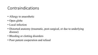 Local Ocular Anesthetics Used in Ophthalmic Clinics | PPTX