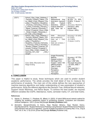 ANALYSIS OF STUDENT ACADEMIC PERFORMANCE USING MACHINE LEARNING ...